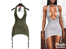 Second Life Marketplace - Plush Studios. Rubi Dress - Black